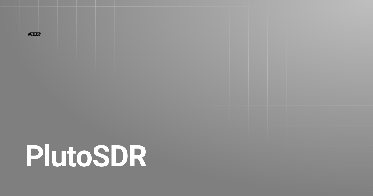 PlutoSDR | ASRG Wiki